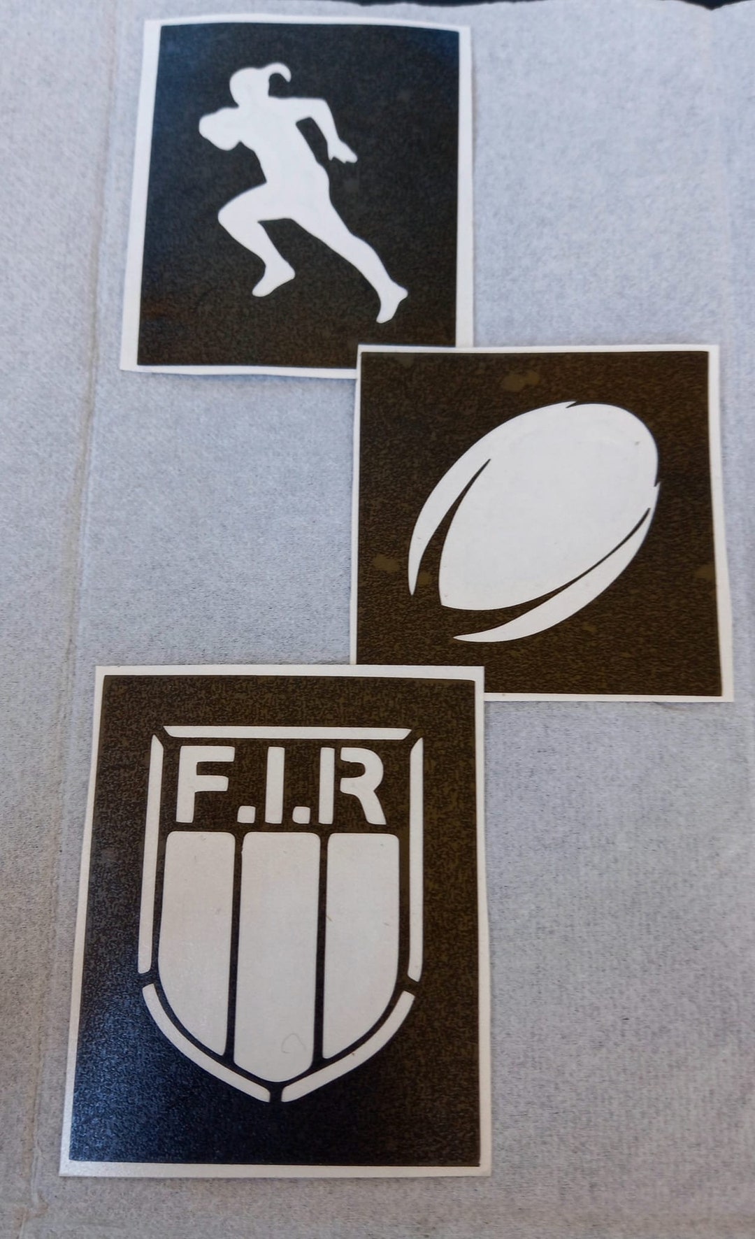 20 - 100 Italian Lady Rugby Mixed Stencils for Glitter Tattoos ...
