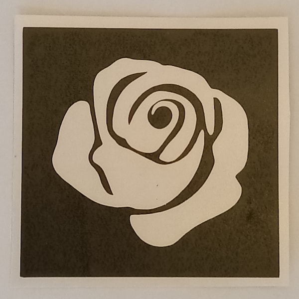 Glass Etching Flower Stencil - Etsy