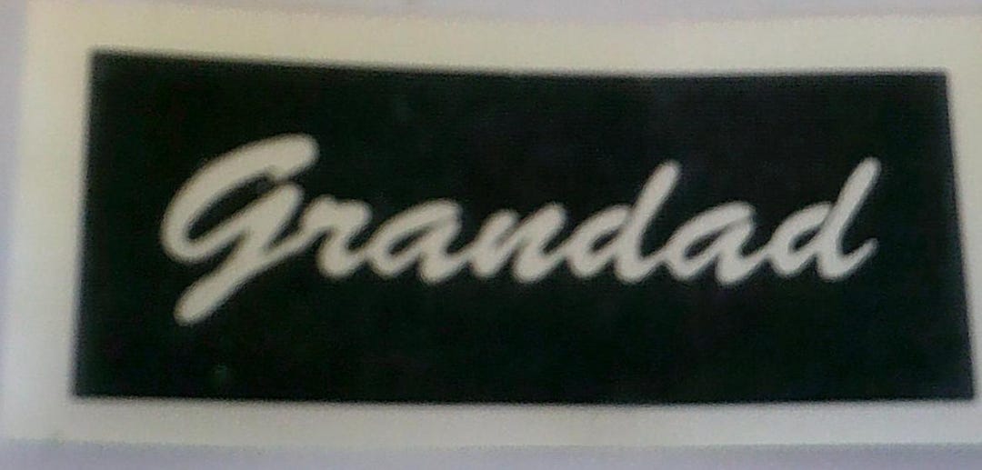 Grandad Word Stencils for Temporary Glitter & Airbrush Tattoos Fathers ...