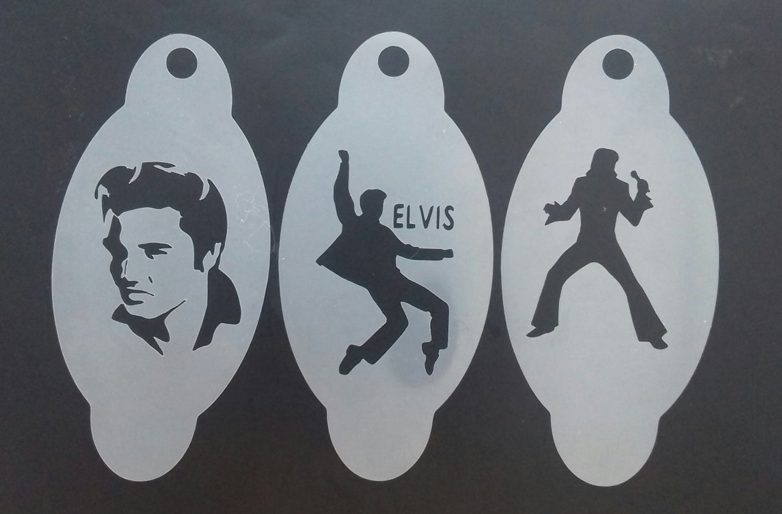 Elvis Presley Face Painting Stencils Reusable Many Times - Etsy UK