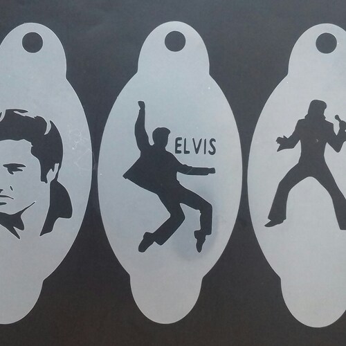 Elvis Presley Face Painting Stencils Reusable Many Times - Etsy