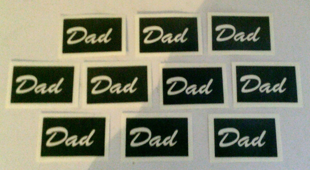 Dad Word Stencils for Etching on Glass Fathers Day Daddy Hobby Craft ...
