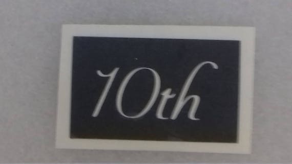 10 100 10th Number Stencils for Etching on Glass Anniversary - Etsy