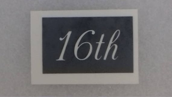10 100 16th number stencils for etching on glass | Etsy