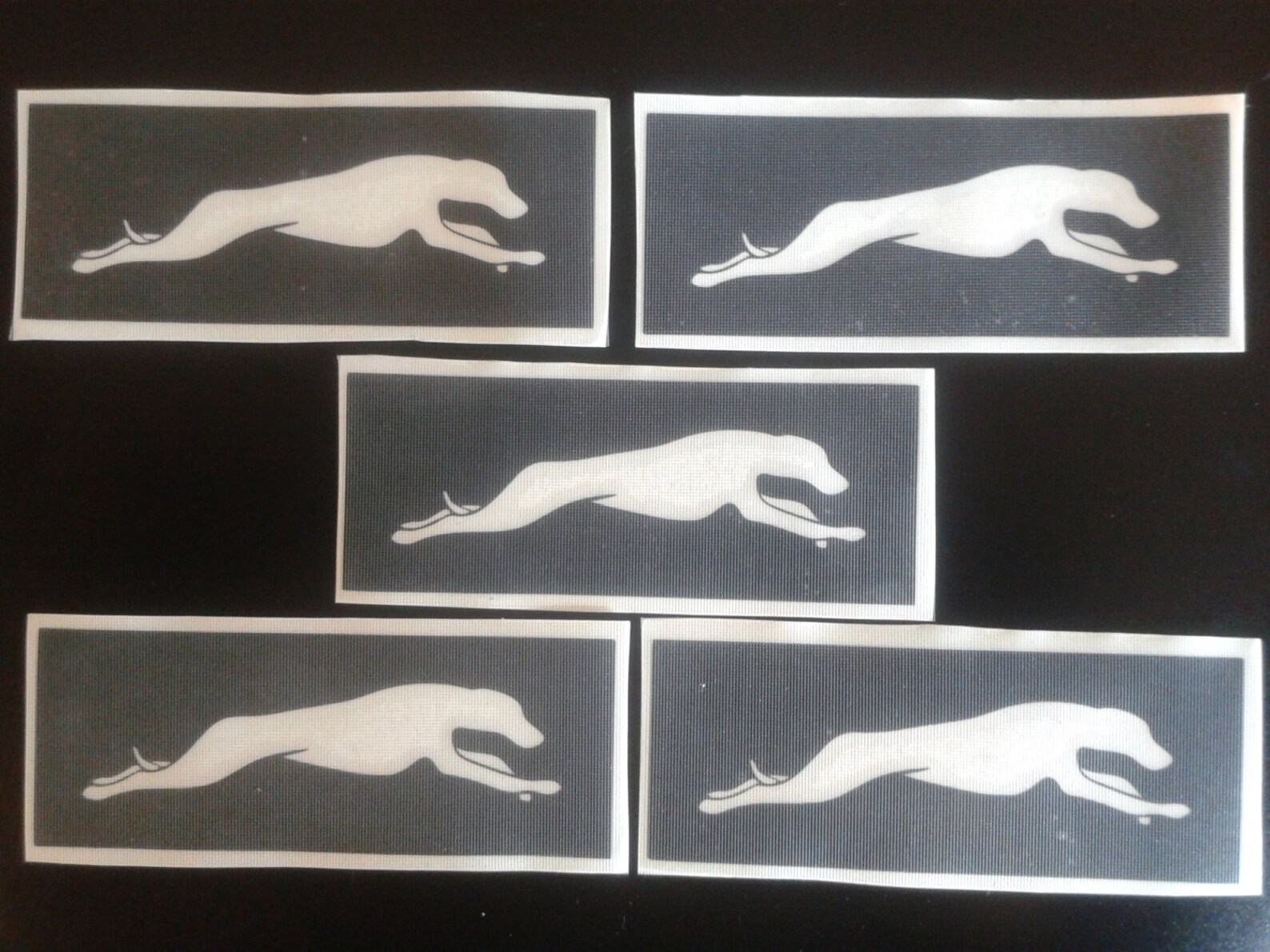 10 100 Greyhound / Whippet Running Dog Stencils for Etching - Etsy