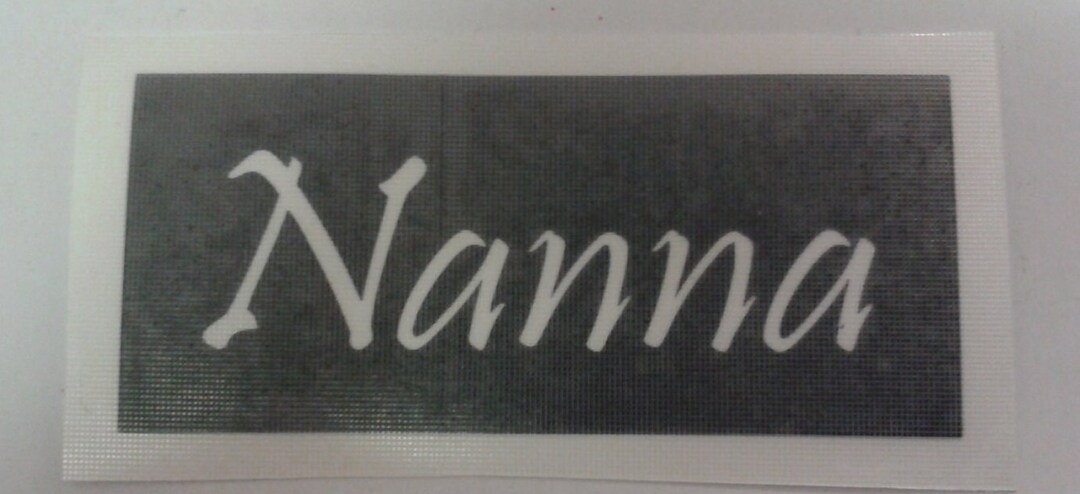 Nanna Word Stencils for Etching on Glass Mothers Day Mom Mother Grandma ...