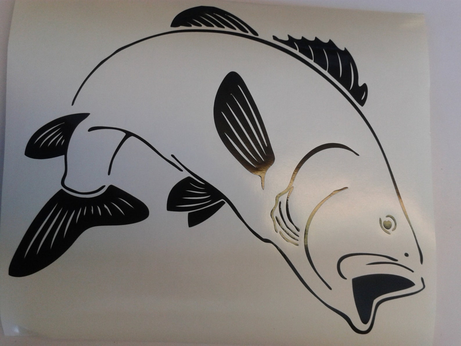 Large Fish Car Bumper Sticker Decal Ideal for Fishing Box Van - Etsy