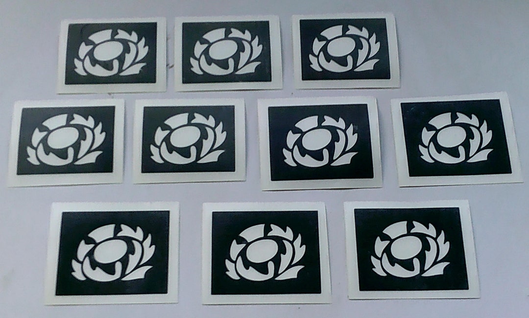 10 - 100 Scottish Thistle Stencils for Etching on Glass Brilliant for ...