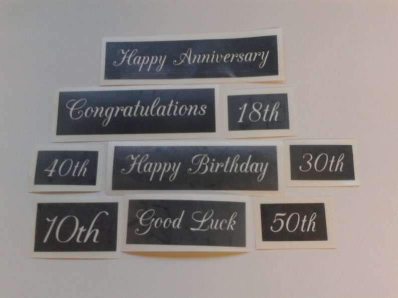 Anniversary / Birthday / Special Occasion Words & Numbers for - Etsy