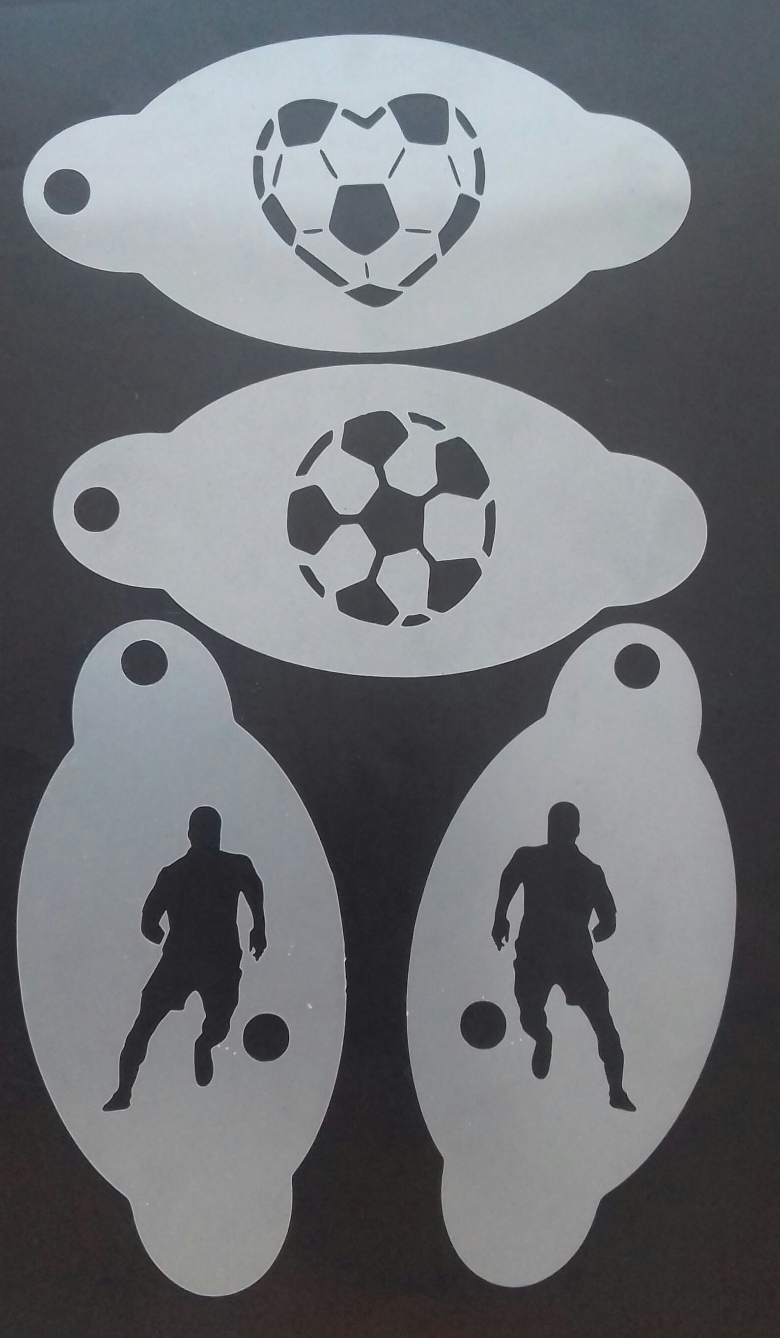 Football Face Painting Stencils 3 Designs Reusable England - Etsy UK