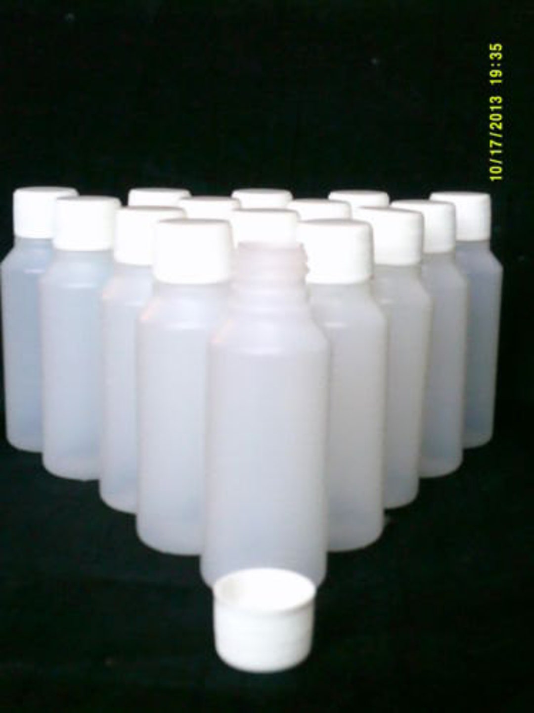 10 X 100 Ml Clear Plastic Bottles With Lids Ideal Home / Craft / Hobby ...