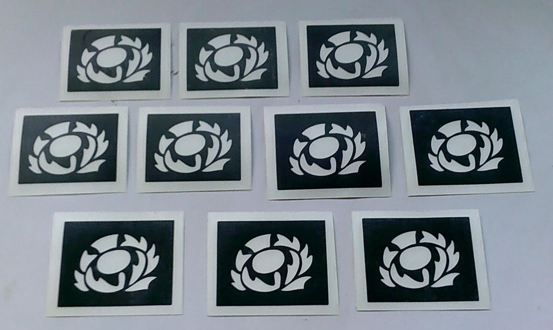 Scottish Thistle Stencils for Glitter Tattoos Pick as Many as You Want ...