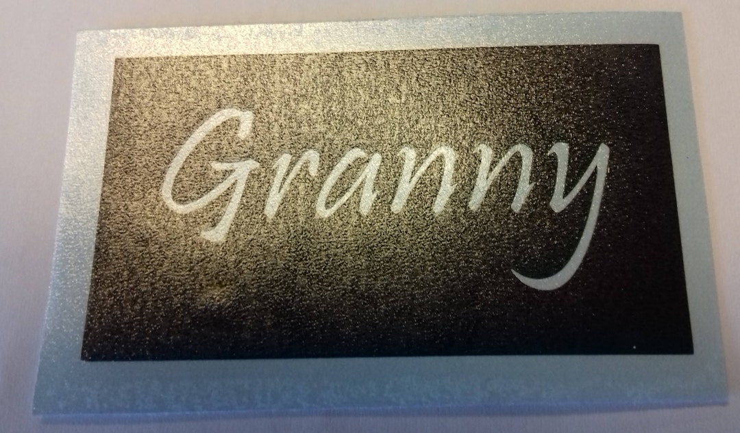 Granny Word Stencils for Etching on Glass Hobby Craft Present Gift ...