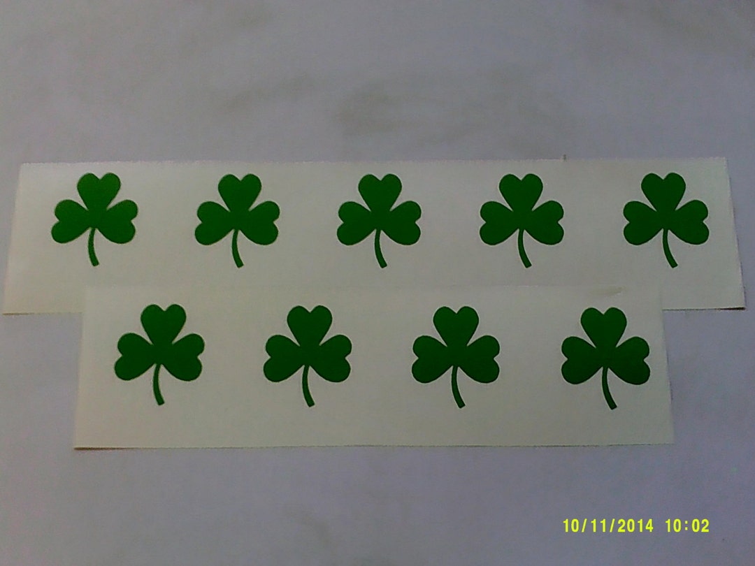 10 100 Green Shamrock Stickers Great for Kids Stick on - Etsy