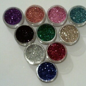 10 Grams ( 2 X 5 Gram Pots) of Glitter Colour of Your Choice - 15 to ...