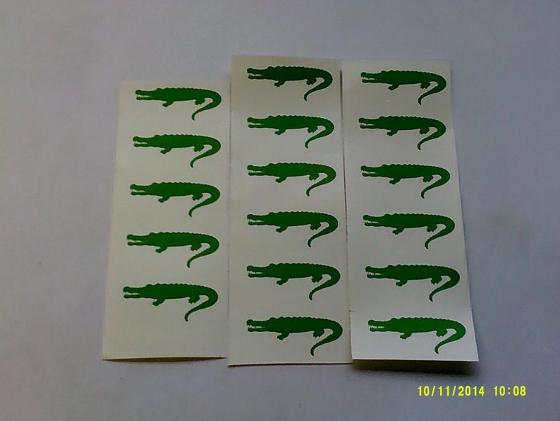 10 100 Green Crocodile Stickers Great for Kids Stick on - Etsy