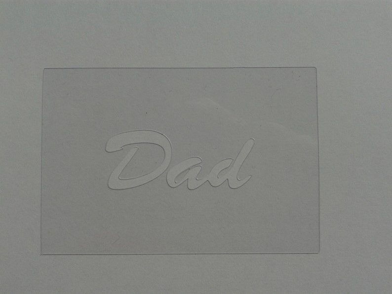2 X Dad Word Face Painting Stencils - Reusable Many Times Great for ...