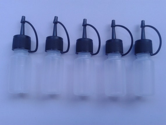 15 Ml Puffer Bottles Lids Clear Plastic Bottles Brush | Etsy