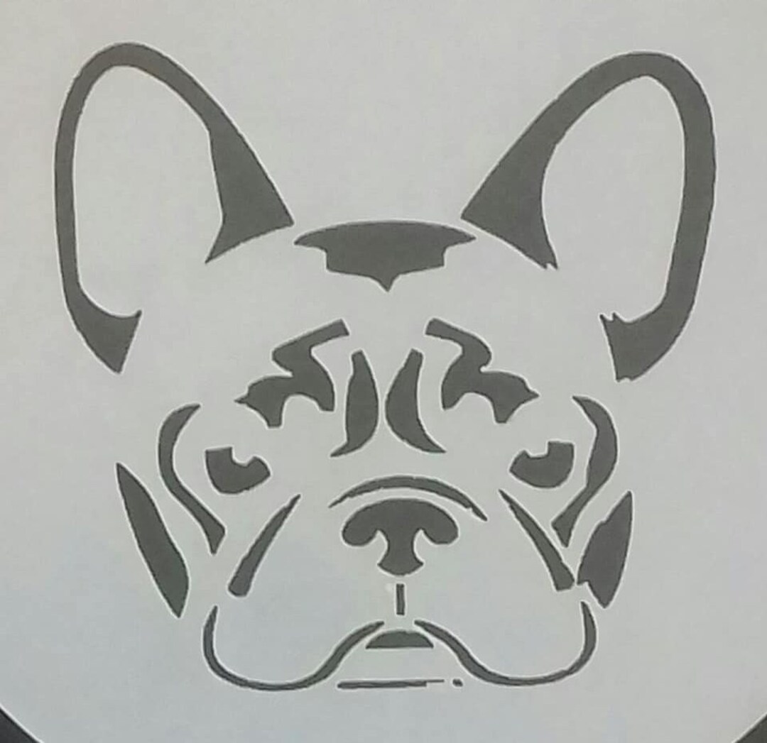 2 X French Bulldog Wall Decor Stencils for Decoration Craft Hobby ...