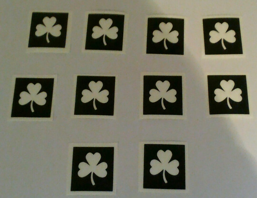 Shamrock Glitter Tattoo Stencils: Irish, Face Painting, Airbrush - Etsy