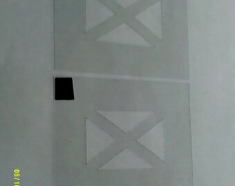 2 X Scottish Thistle Face Painting Stencils Reusable Many | Etsy