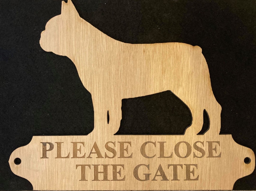French Bulldog Breed Sign 3 Mm Wood Bespoke Made on Our Premises With ...