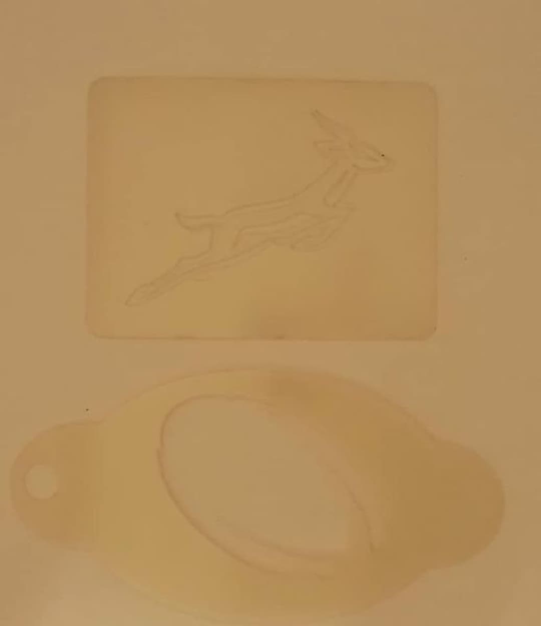 Springbok & Rugby Ball Face Painting Stencils World Cup Rugby - Etsy