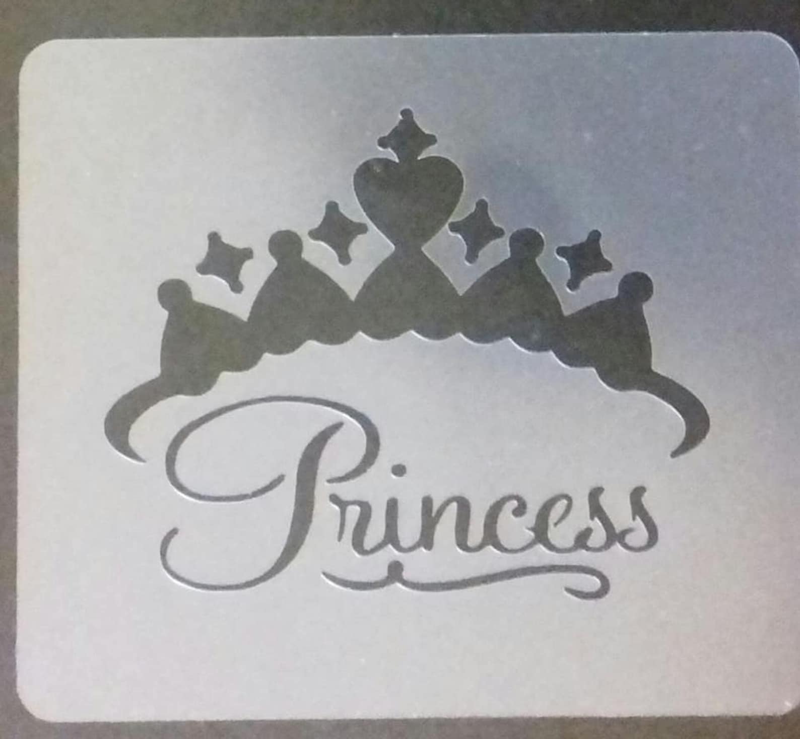 2 X Princess Crown Wall Decor / Card Making Stencils for - Etsy UK