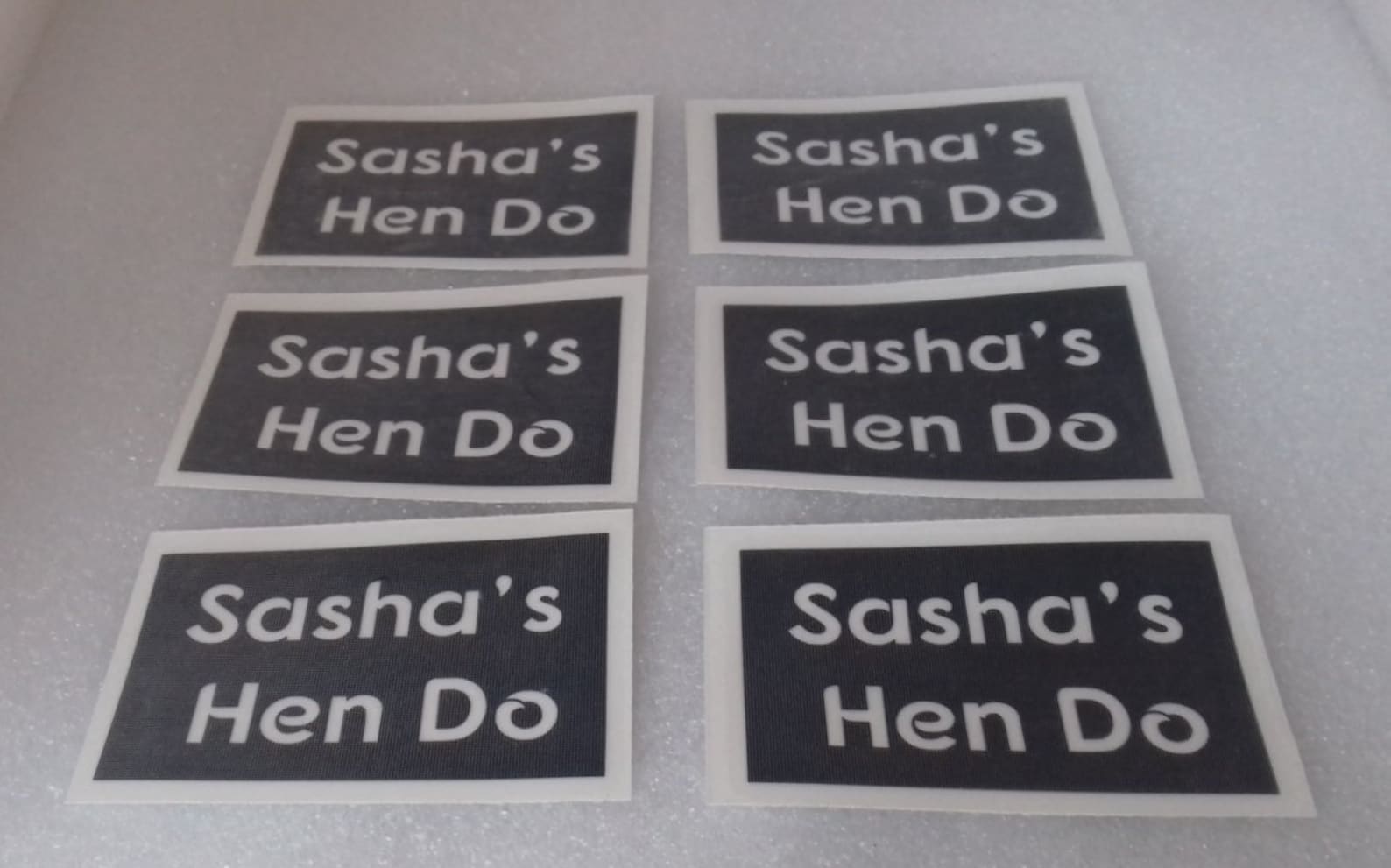 20 X Hen Do Personalised Stencils for Glitter Tattoos / - Etsy UK