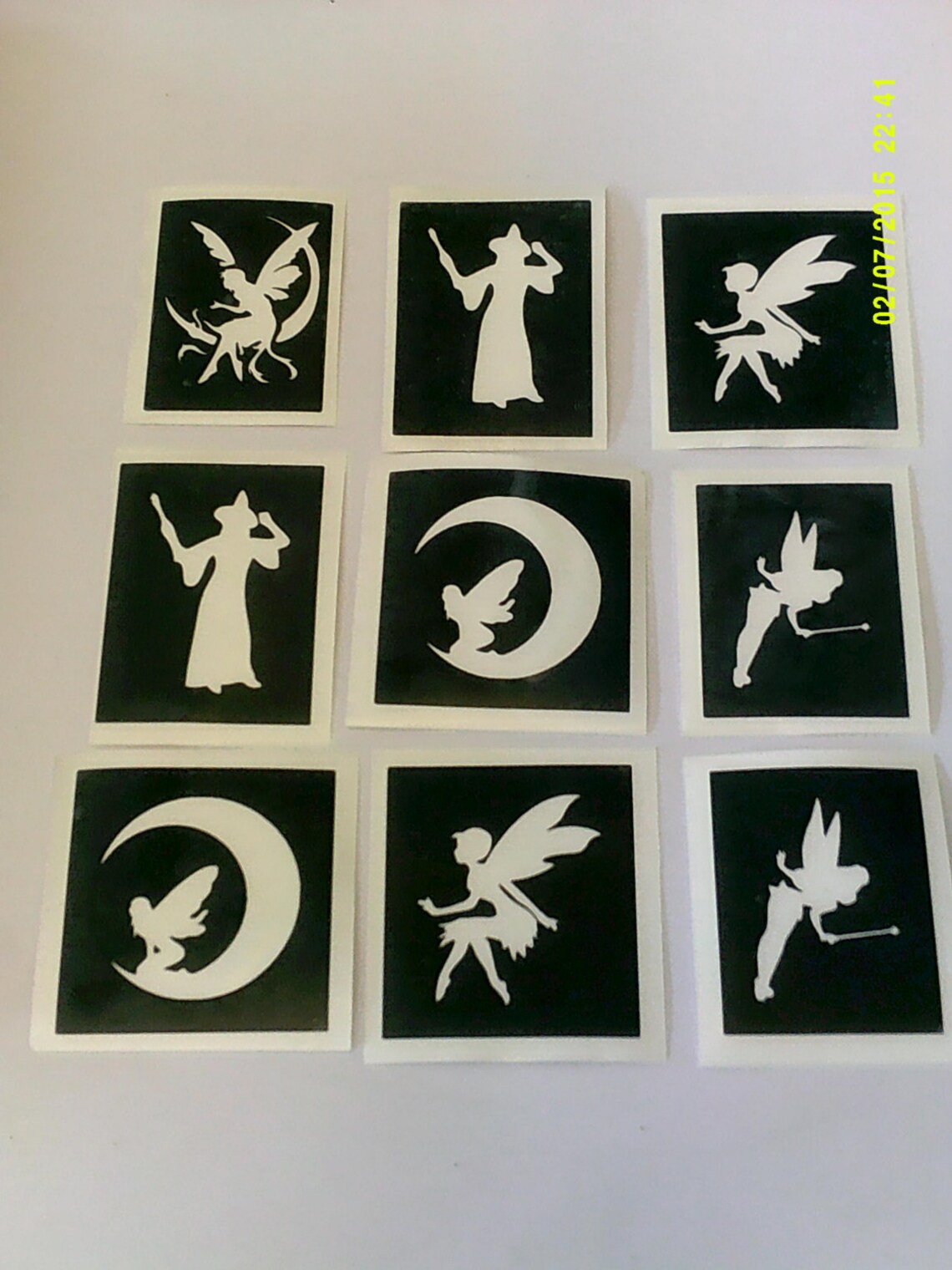 30 x fairy themed stencils mixed for glitter tattoos / | Etsy