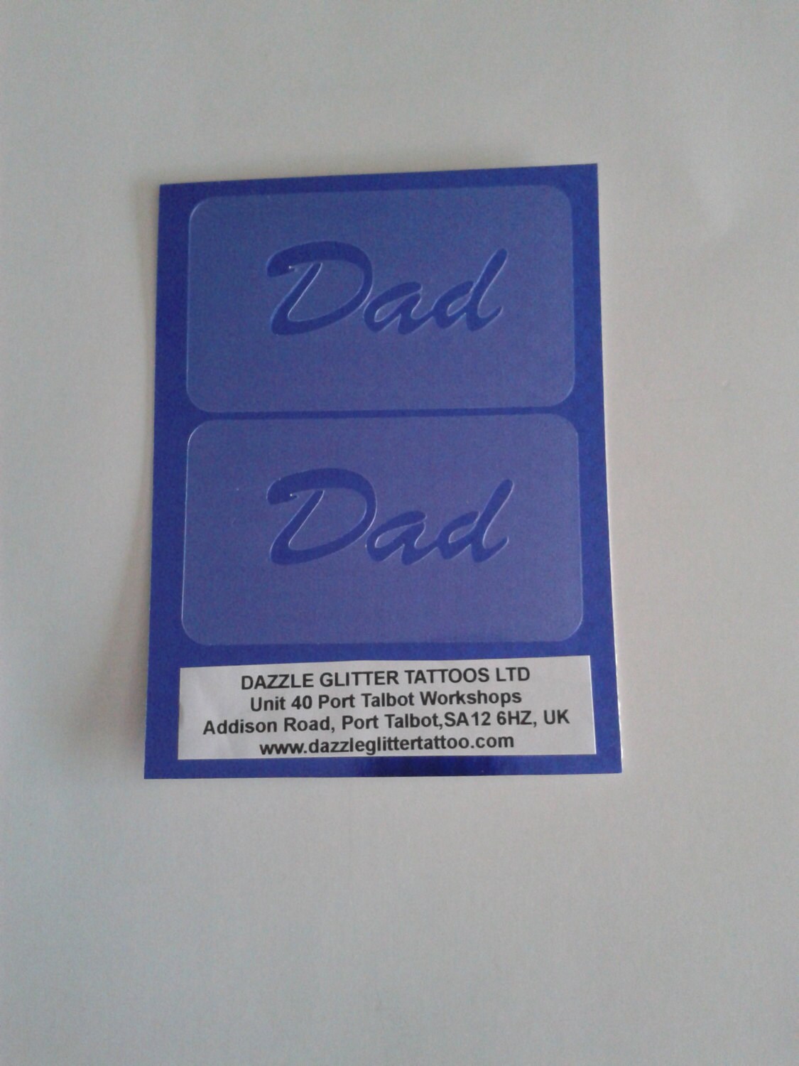 2 x dad word face painting stencils reusable many times | Etsy