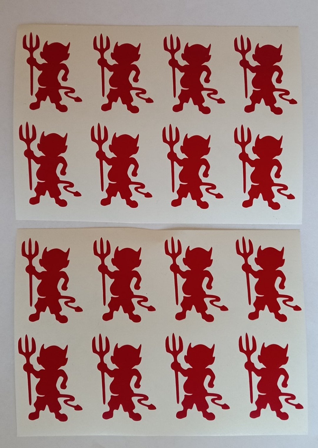 10 100 Red Little Devil Stickers Great for Kids Stick on Lots of Things ...