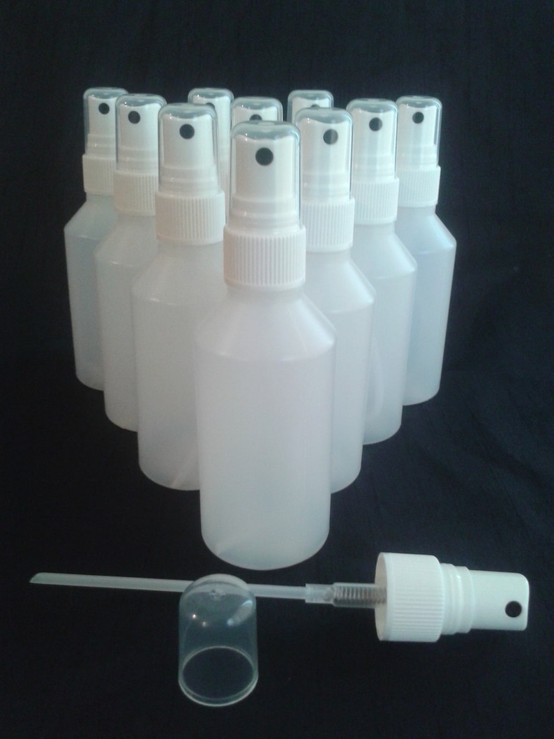 100 Ml Bottle Spray Button Lids Clear Plastic Ideal Craft / - Etsy