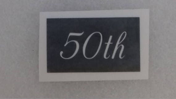 10 100 50th number stencils for etching on glass | Etsy