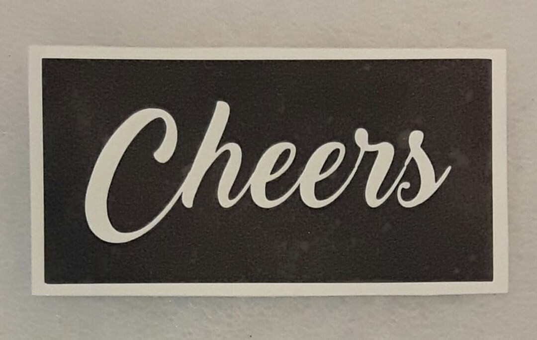 Cheers Word Stencils for Etching on Glass Hobby Craft Present Gift ...