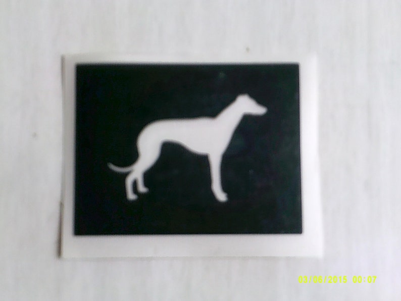 10 100 Greyhound / Whippet Dog Stencils mixed for Etching | Etsy