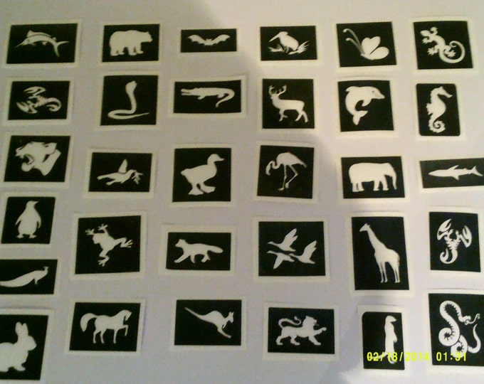Animal Themed Stencils for Etching on Glass mixed Meerkat - Etsy