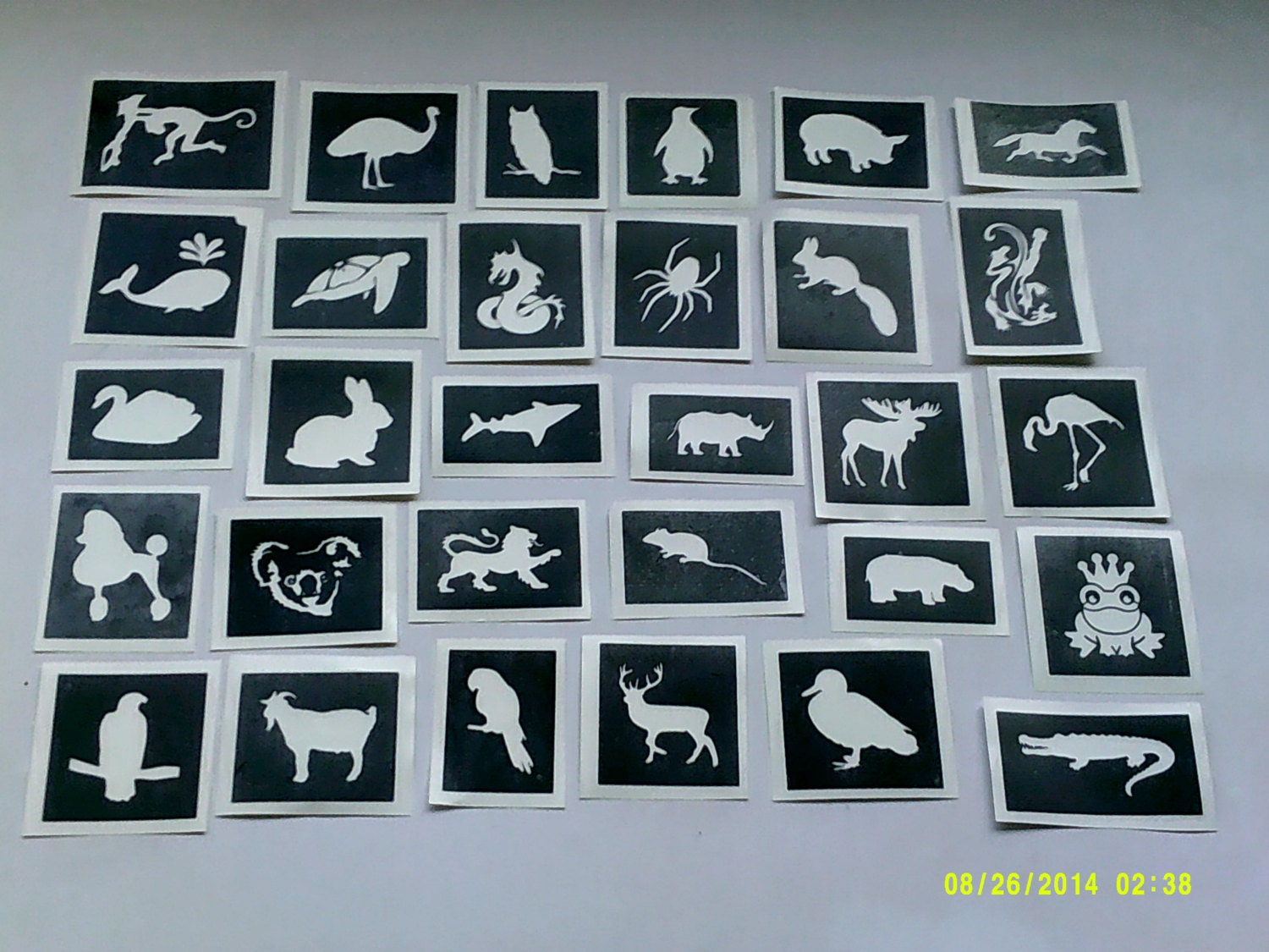 Animal Themed Mini Small Stencils Pick as Many as You Want - Etsy UK