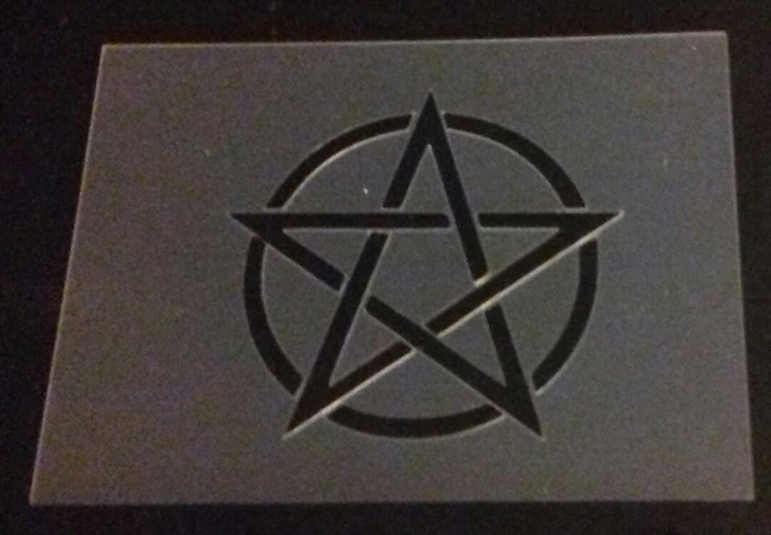 2 X Pentacle Wall Decor / Card Making Stencils for Decoration Craft ...