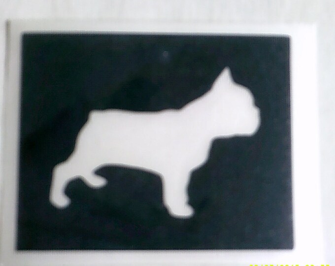 10 100 French Bulldog Dog Stencils for Etching on Glass Brilliant for ...