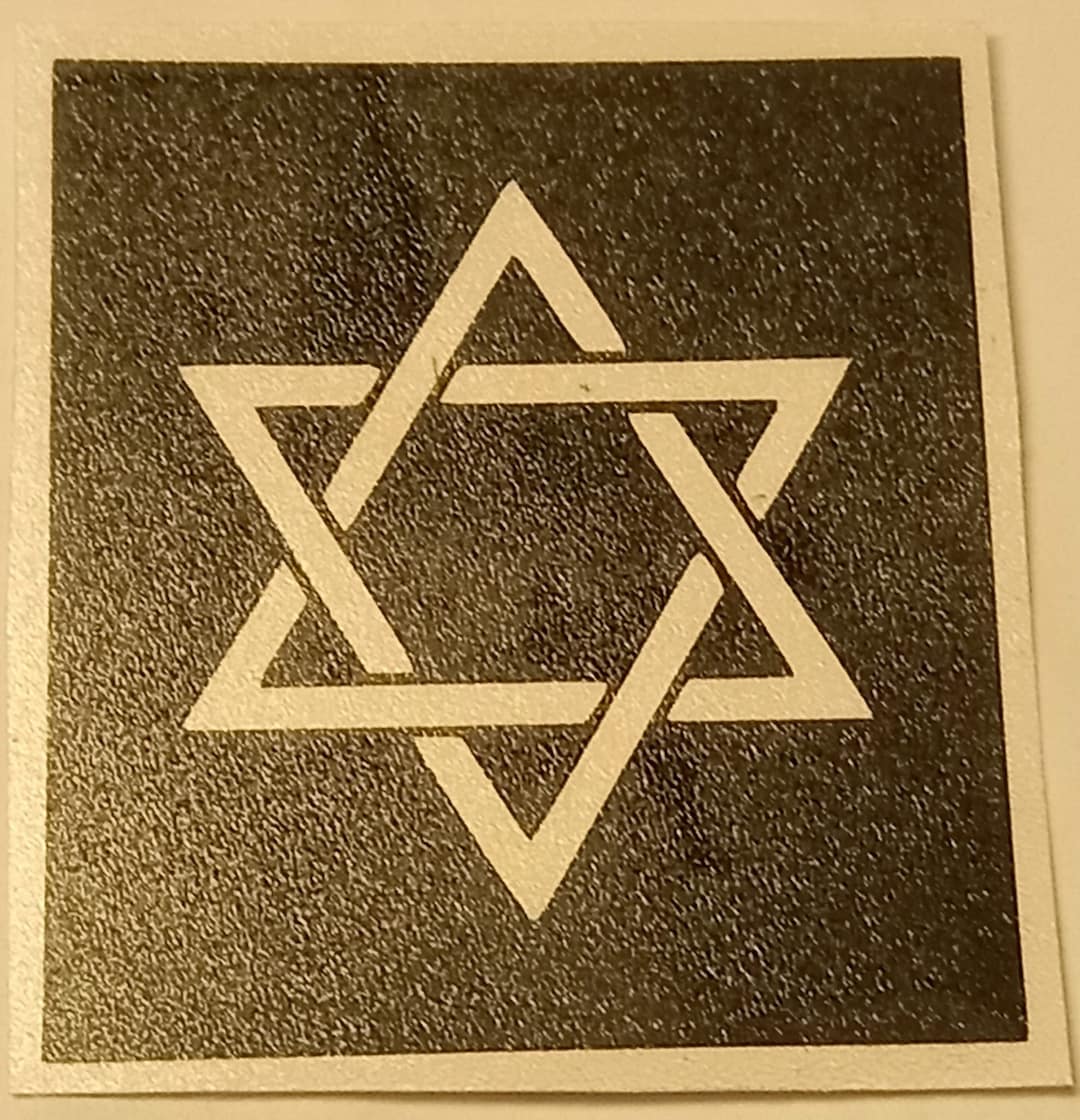 20 - 100 Star of David Stencils for Etching on Glass / Craft ...