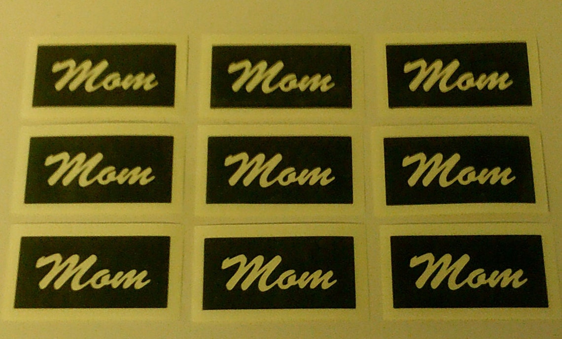 10 - 100 Mom Word Stencils for Etching on Glass Brilliant for Special ...