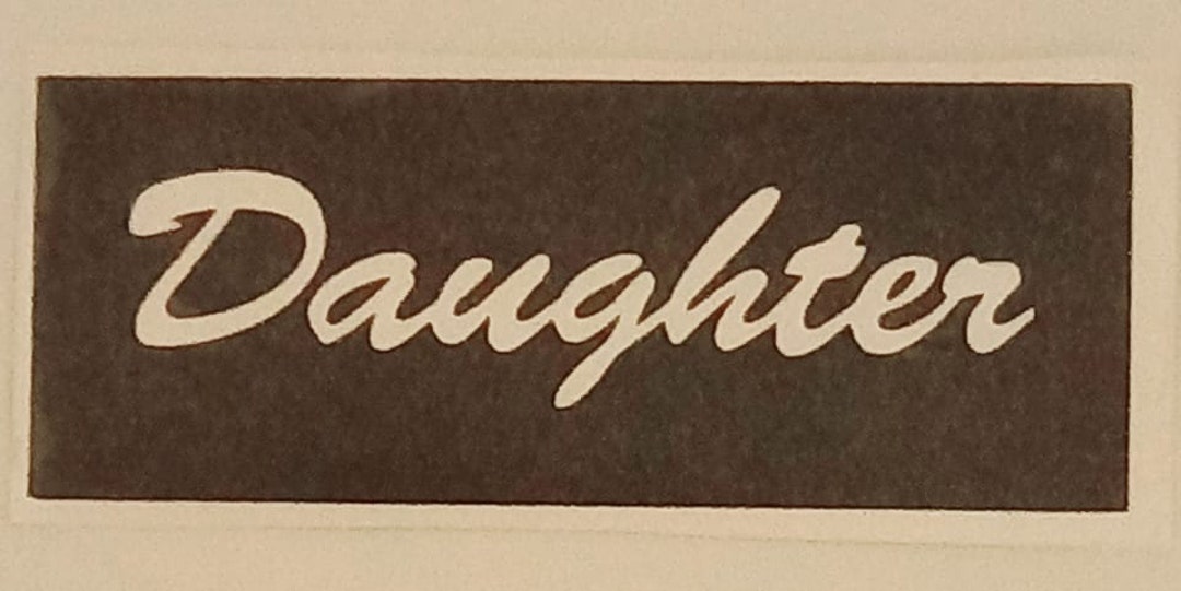 10 100 Daughter Word Stencils for Etching on Glass - Etsy
