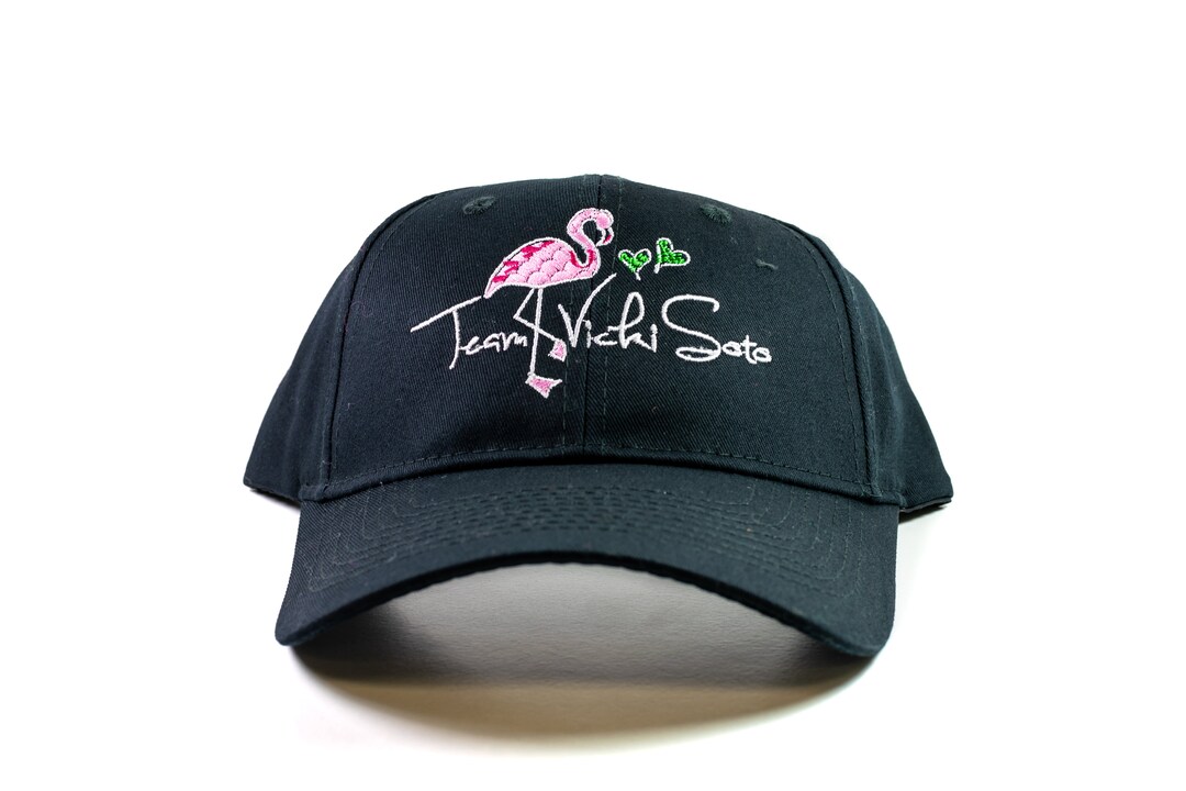 One Size Fits Most, Embroidered Logo, Velcro Back Baseball Cap - Etsy