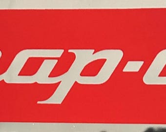 SNAP ON TOOLS - Original Vintage 1970's Racing Chrome Foil Decal ...