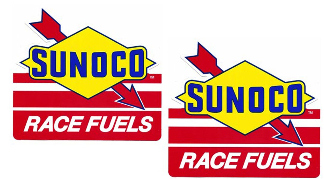 Sunoco Racing Decals Sticker 4 Inches Long by 3-1/4 Inches High Vintage ...