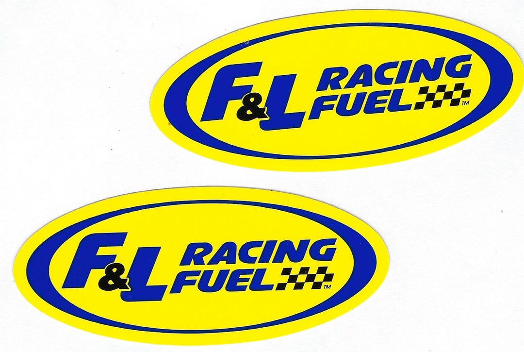 F&L Racing Fuel Decal Sticker 4-1/2 Inches Long Size Set of 2 - Etsy