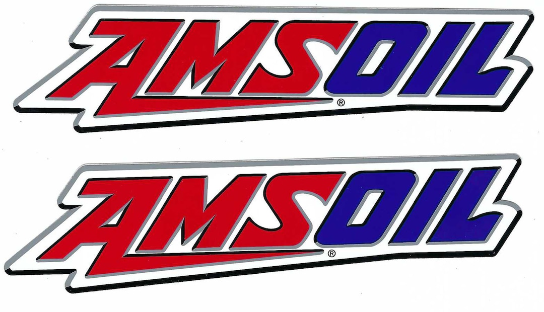Amsoil Racing Decals Stickers 7-1/2 Inches Long Vinyl Set of 2 - Etsy