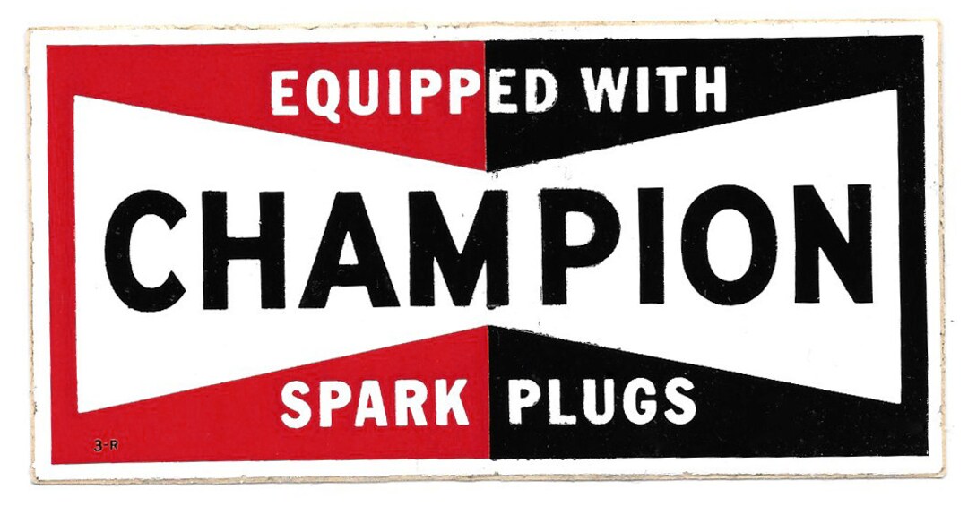 Champion Equipped Racing Decal Sticker 5 Inches Long Size - Etsy