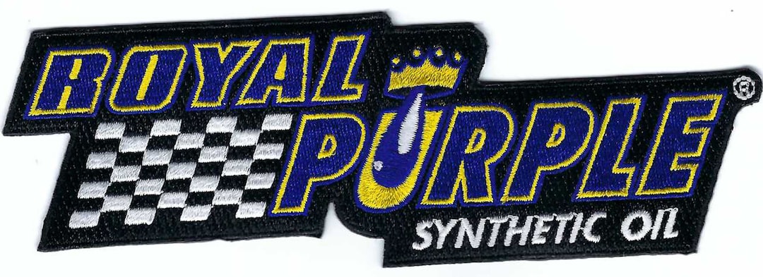 Royal Purple Racing Oil Patch Iron on Embroidered - Etsy
